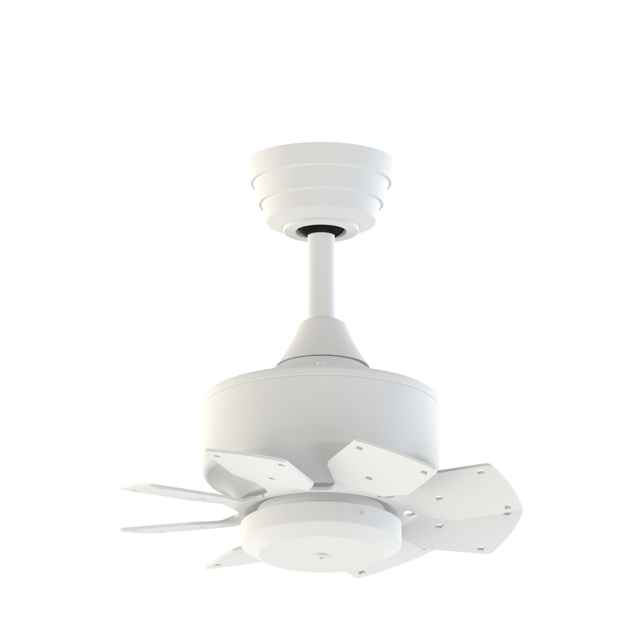 Levon Custom Matte White Fan Motor Only